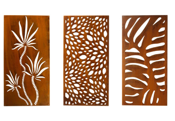 Garden Corten Steel Screen GrabOne NZ garden-corten-steel-screen-grabone-nz